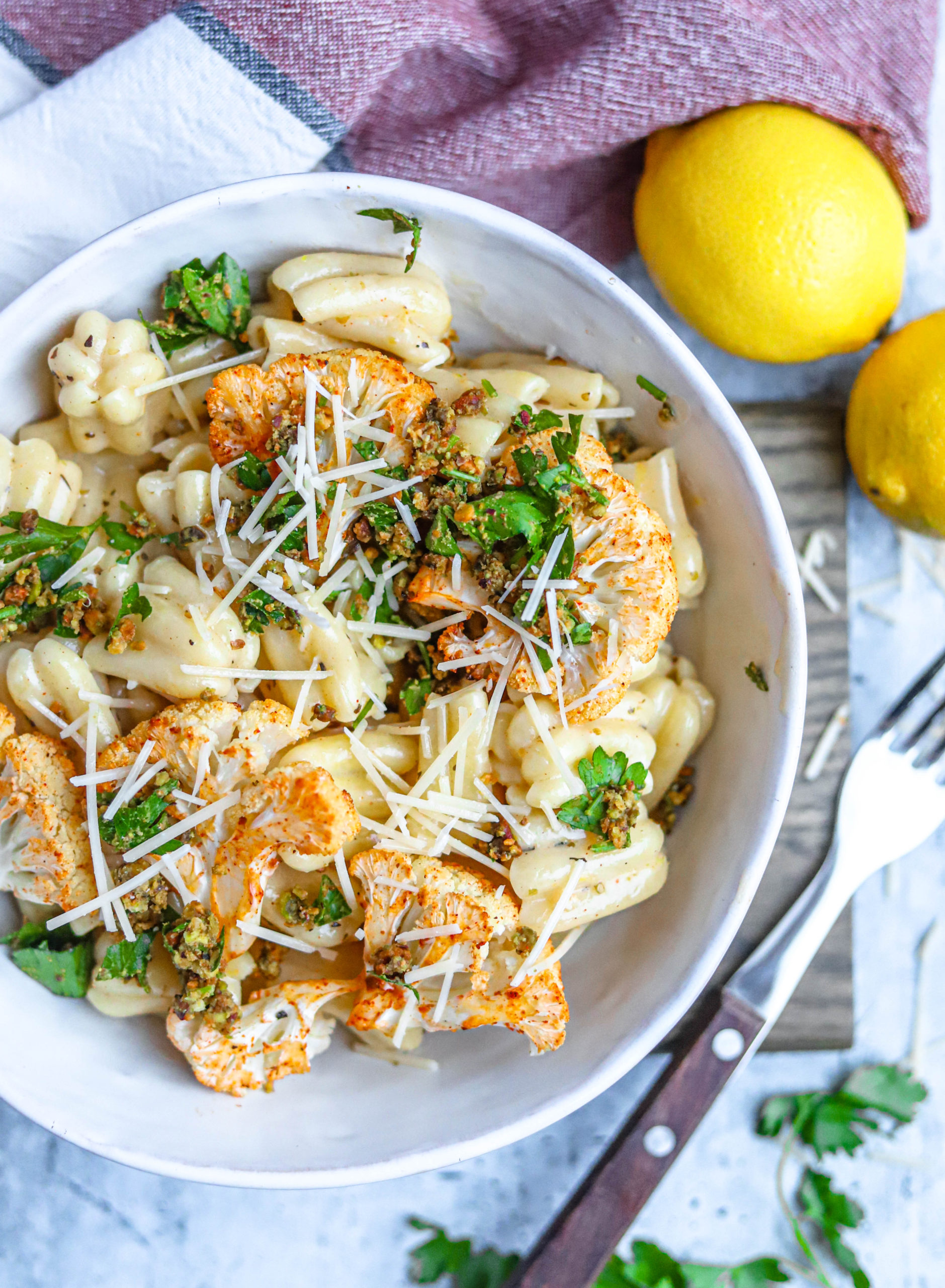 Decadent Lemon Pistachio Gremolata Pasta - Honest Grub, Honest Foodie