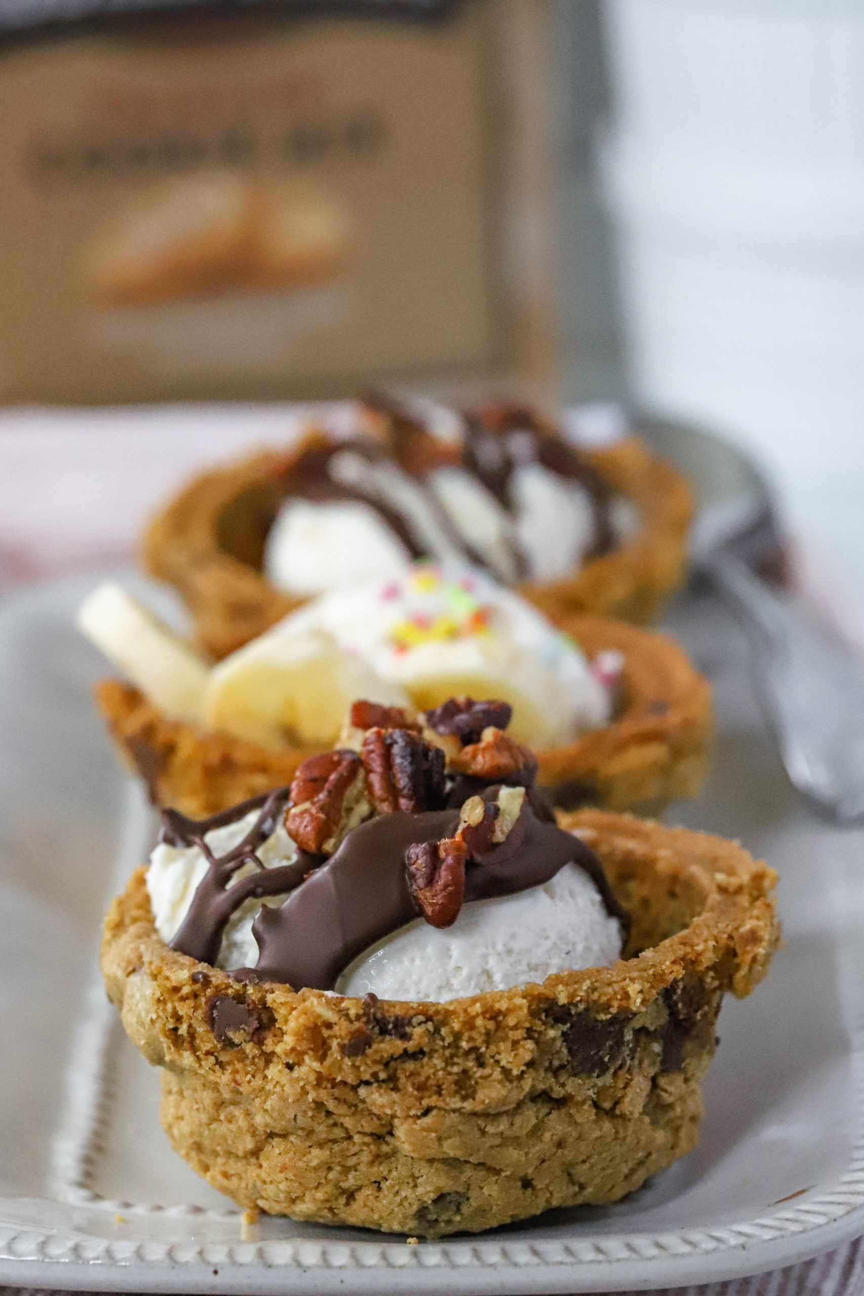 Easy Chocolate Chip Cookie Bowls — Honest Grub, Honest Foodie