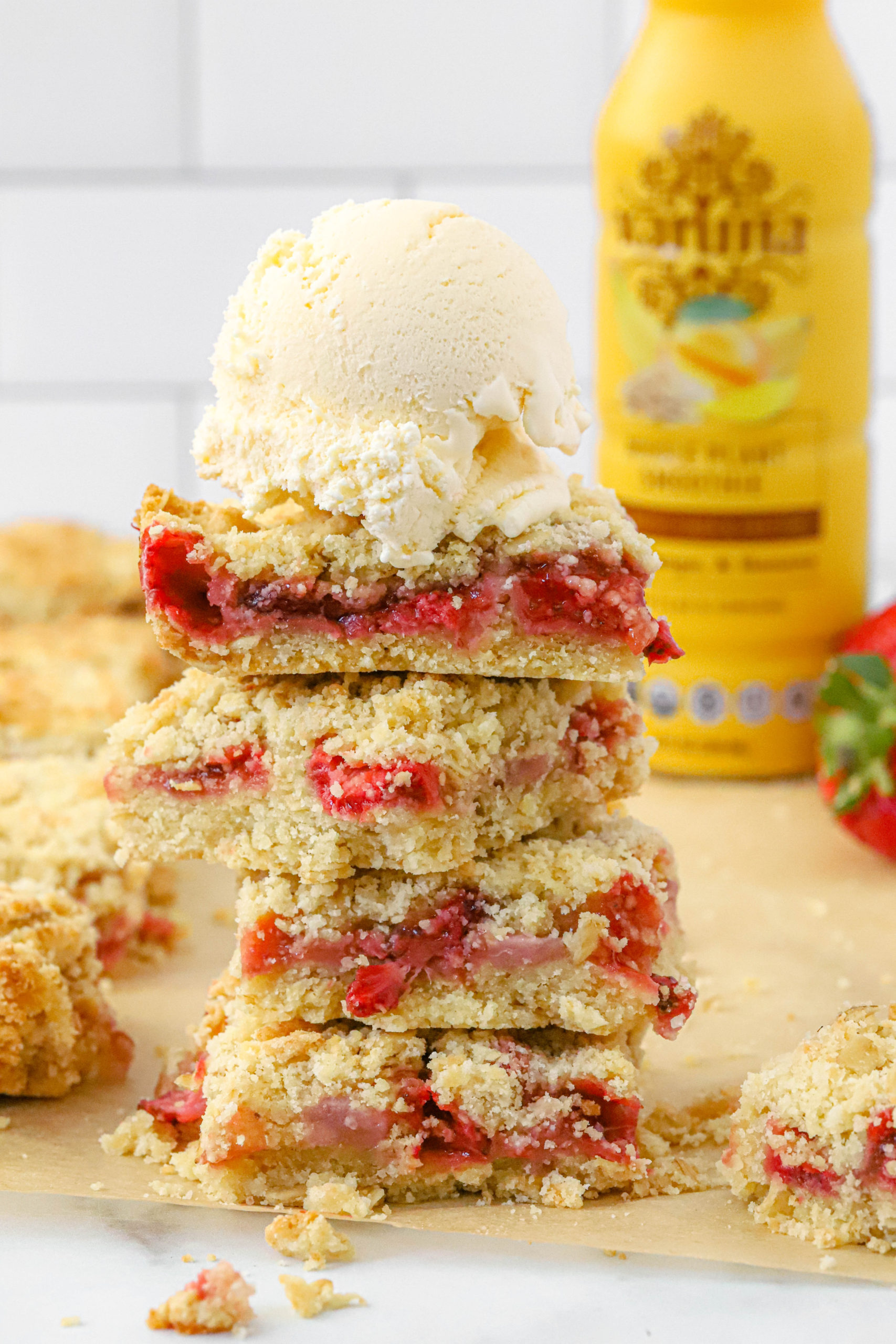 Sugar Free Strawberry Shortcake Bars - Honest Grub, Honest Foodie