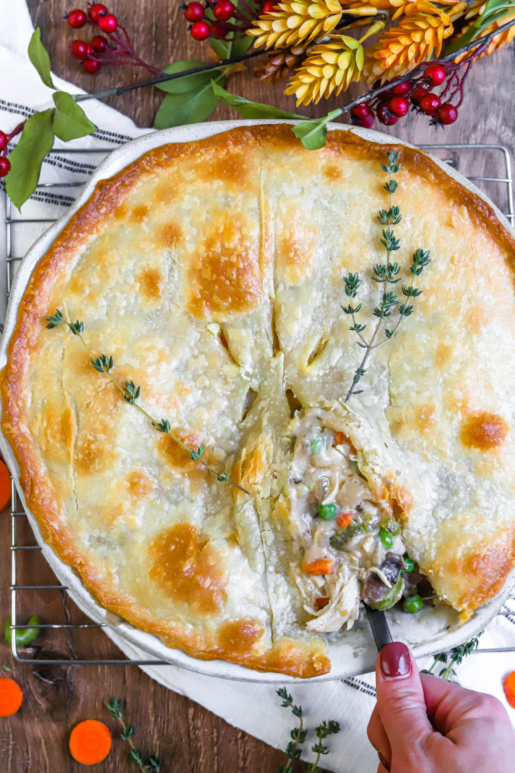Simple Low Carb Chicken Pot Pie - Honest Grub, Honest Foodie
